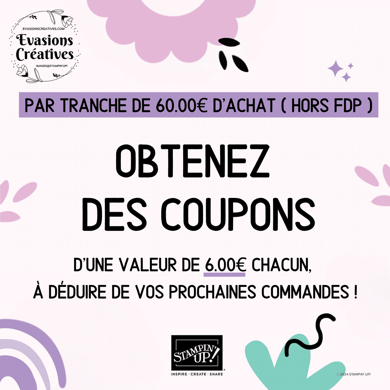 Les coupons gagnants sont de retour ! | Évasions Créatives